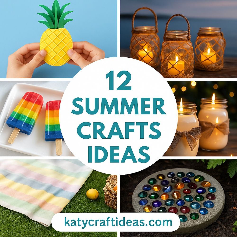 12 DIY Summer Crafts Ideas - Katy Craft Ideas
